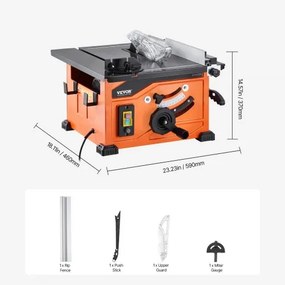 Stolní pila, 1200 W přenosná kompaktní 210 MM