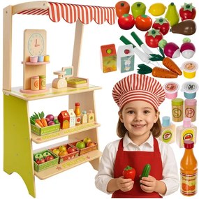 Eoshop Stragan drewniany z akcesoriami Kruzzel 24888