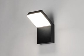 Nástěnné venkovní LED svítidlo Malaga Black