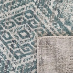 Skandinávský koberec s mátově zelenými vzory Šířka: 60 cm | Délka: 100 cm