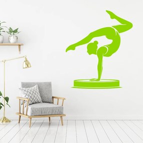 Živá Zeď Samolepka na zeď Moderní gymnastika Barva: černá