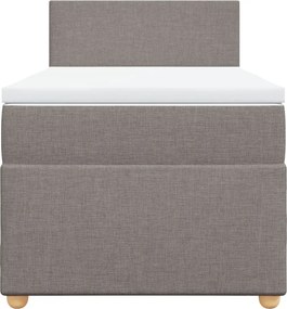 Box spring postel s matrací taupe 90x190 cm textil 3288832
