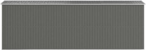 Zahradní kůlna světle šedá 192 x 606 x 223 cm pozinkovaná ocel 3147443