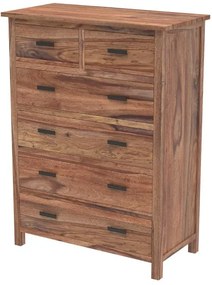 Indický nábytek - Komoda Rami 90x120x45 z indického masivu palisandr Only stain