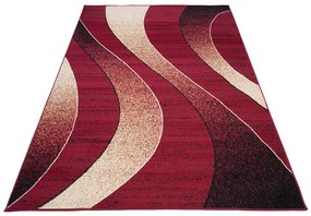 Chemex Moderní koberec Tap - vlnky 5 - červený Rozměr koberce: 60x100 cm
