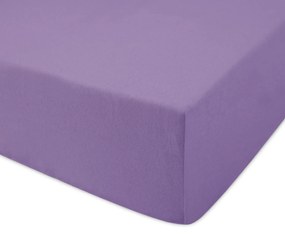 DĚTSKÉ JERSEY PROSTĚRADLO 040 80X160 CM FIALOVÉ