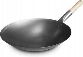 Wok z uhlíkové oceli, kulaté dno 40 cm (16 palců)