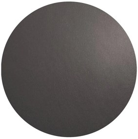 Prostírání Asa Selection kulaté tmavě šedá (imitace kůže) 38cm