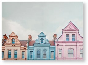 Tištěný obraz 105884, Pretty Pastel Skyline, Wall Art, Graham & Brown