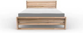 Masivní postel EDGE - Solwo Design Dřevo a odstín oleje: DUB Cink - Olej odstín DO206, Rozměr spací plochy: 180x200