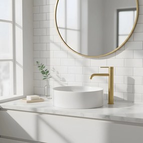 Rea Spot, vysoká umyvadlová baterie, zlatá matná, REA-B9632