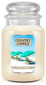 Country Candle Vonná Svíčka Sand & Santal (sójový vosk), 652 g