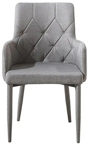 Jídelní čalouněná židle RISA šedá