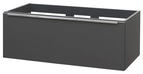 Mereo Mailo, koupelnová skříňka 101 cm, antracit, chrom madlo CN537S