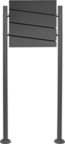 Poštovní schránka Wiltec – 370 × 105 × 370 mm, antracitová (60506)