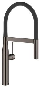 Grohe Essence Dřezová baterie se silikonovým ramínkem, Hard Graphite lesk 30294A00