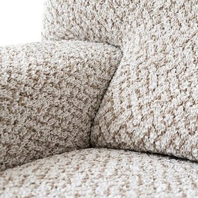 Bielastické potahy VENEZIA béžová křeslo ušák (š. 60 - 110 cm)
