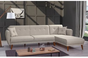 Atelier del Sofa Rohová sedací souprava Aria Corner - Cream, Krémová