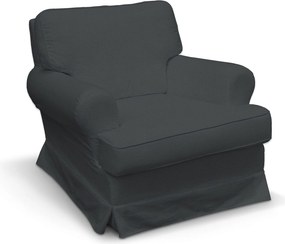 Potah na křeslo Barkaby barva šedá látka sametová