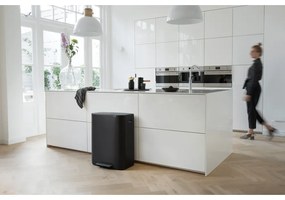 Brabantia Bo pedálový koš 2x30 l - matná černá