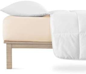 Béžové napínací prostěradlo jersey 160x200 cm Boxspring – Andrea Simone