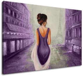 Gario Ručně malovaný obraz Procházka v Paříži Rozměry: 120 x 80 cm