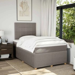 Box spring postel s matrací taupe 120x190 cm textil 3294299