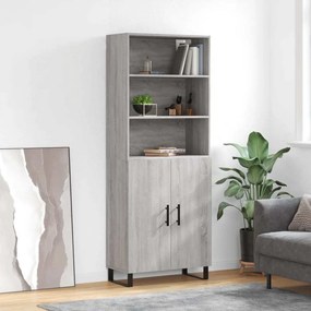 vidaXL Skříň highboard 69,5 x 34 x 180 cm kompozitní dřevo [3189279] Barva: Betonová šedá