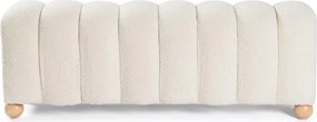 BIZZOTTO Dvoumístná lavice ZORA bílá 120x43 cm 0721696