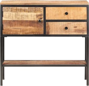 Příborník 85 x 30 x 80 cm hrubé mangovníkové dřevo 320486