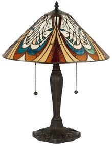 Endon 64163 - Stolní lampa Tiffany HECTOR 2xE27/60W/230V pr. 40 cm