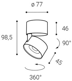 LED2 - LED Stmívatelné bodové svítidlo KLIP ON LED/11W/230V