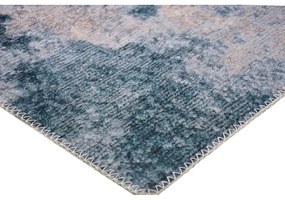 Modro-krémový pratelný koberec 80x50 cm - Vitaus