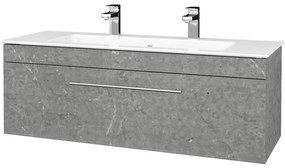 Dřevojas Koupelnová skříň ASTON SZZ 120 Varianta: N01 Bílá lesk / Úchytka T03 / D03 Cafe