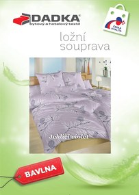 Dadka Povlečení bavlna Jehličí violet 240x200, 2x70x90 cm