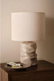 Šedá keramická stolní lampa (výška 40 cm) Milera – Jotex