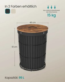 Prádelní koš 95L LCB160B01