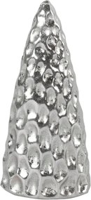 Vánoční dekorace stromeček SILVER LIGHTS 12 cm, stříbrný