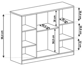 Kondela Komoda, dub lefkas, TEDY TYP T14