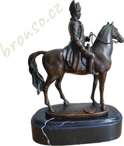 Napoleon na koni - bronzová socha, signováno A. Canova