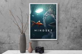 Pixada Mindset - motivační obraz Velikost: A3 - 29,7x42 cm, Volba rámu: s bílým rámem