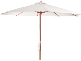 Slunečník Florida Ø 3,5m - polyester/dřevo 7kg - krémová