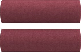2dílná sedací souprava s polštáři vínová textil 3201328