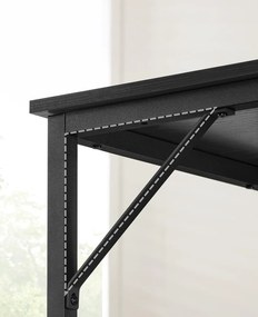 Počítačový stůl, malý kancelářský psací stůl 100 x 50 cm, černý