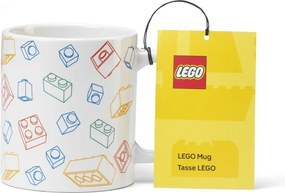 Bílý keramický dětský hrnek 300 ml Bricks – LEGO®
