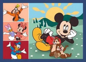 TREFL Puzzle Premium Plus Kids Mickey a přátelé: Všichni spolu / 4x88