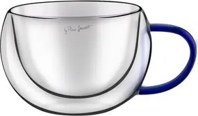 Lamart Vaso Sada sklenic Cappucino 2ks 270ml modrá / sklo