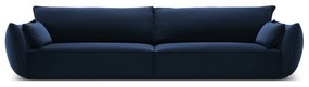 Tmavě modrá sametová pohovka 248 cm Vanda – Mazzini Sofas