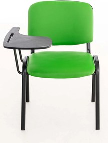 Židle Ken s skládací stůl umělá kůže – zelená