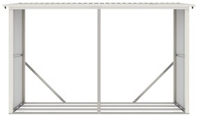 Přístřešek na dřevo G21 WOH 682 - 302 x 119 cm, šedý